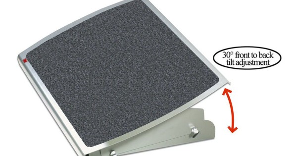 3M Adjustable Footrest FR530CB Charcoal