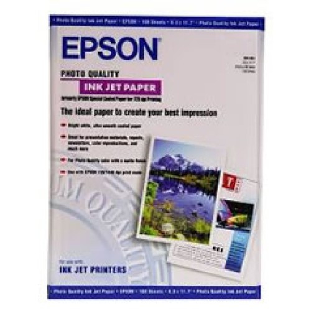 Genuine Epson A3 102gsm Photo Quality Inkjet Paper Pkt 100