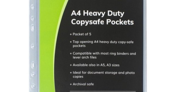 OSC Copysafe Pockets Heavy Duty A4 Pack 5