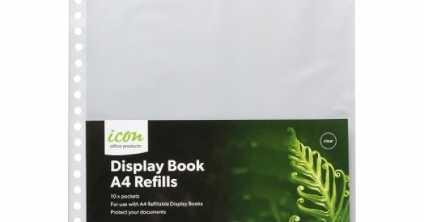 Refillable Display Book Refills Pack 10
